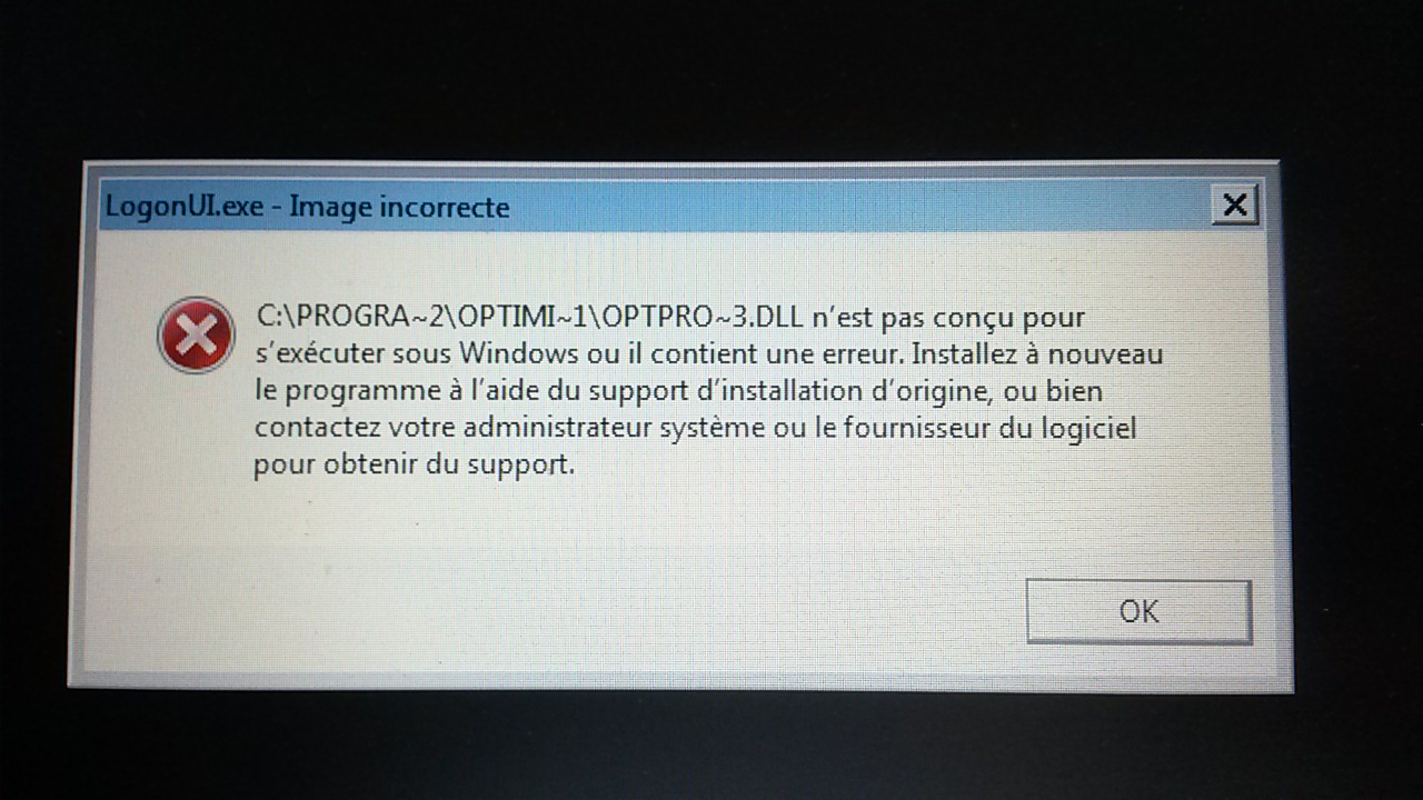 Impossible d'ouvrir l'ordinateur message d'erreur! par gagadu62 - page ...